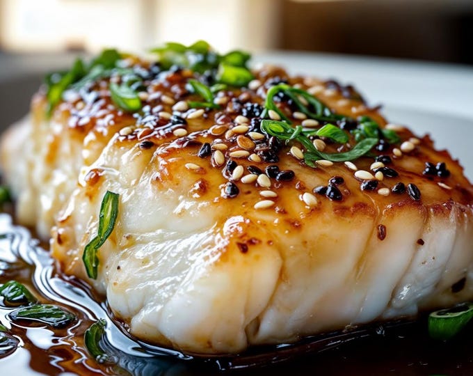 Ginger Soy Glazed Cod Recipe: Easy Dinner, Party Meal (digital Download ...