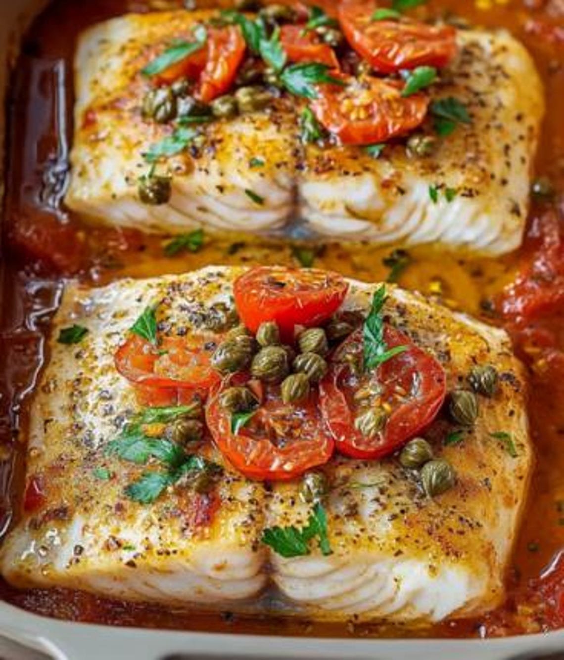 Mediterranean Tomato Caper Fish Recipe (digital Download) - Etsy