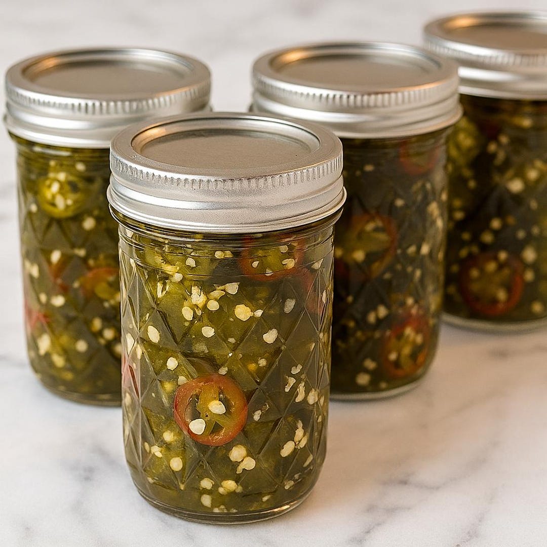 Sweet & Spicy Cowboy Candy Recipe: Jalapeño Pepper Pickles (digital ...