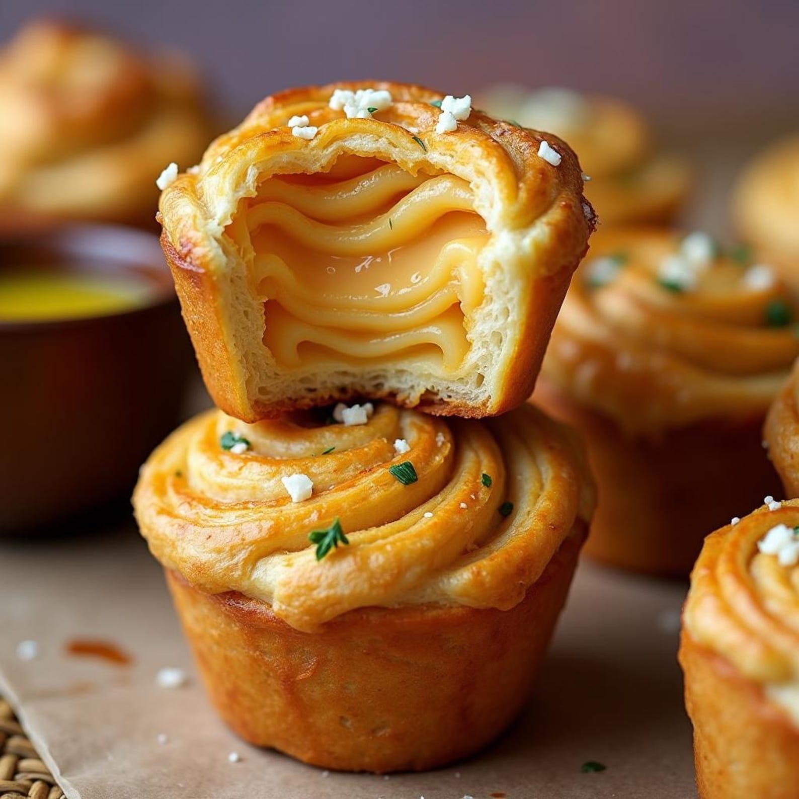 BEST RECIPE for Cheesy Garlic Cruffins ,easy Recipe,dinner Recipe,party ...
