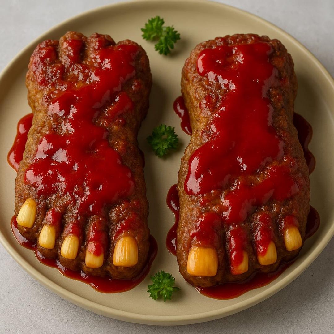 Feet-loaf (bloody Meat “feet”) PDF (digital Download Recipe) - Etsy