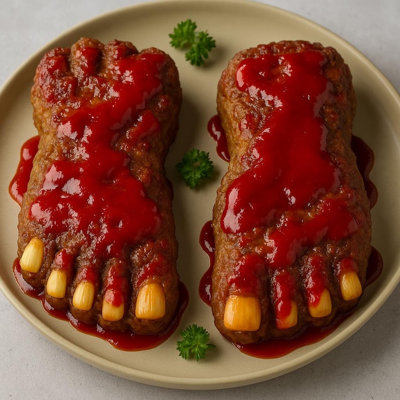 Feet-loaf (bloody Meat “feet”) PDF (digital Download Recipe) - Etsy
