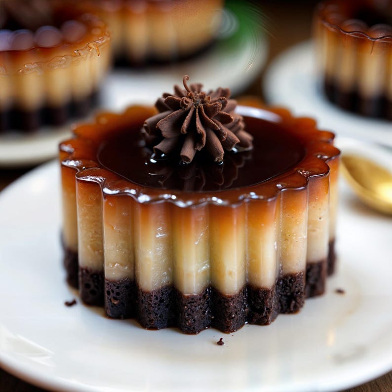 Mini Choco Flan Recipe: Easy Dinner & Party Dessert (digital Download ...