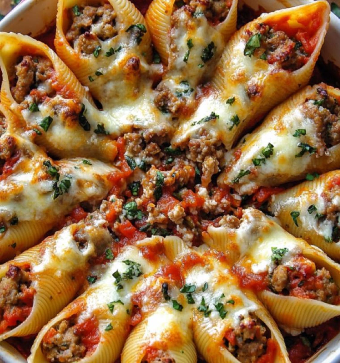 Sausage Stuffed Shells Recipe: Easy Dinner, Party Meal (digital ...