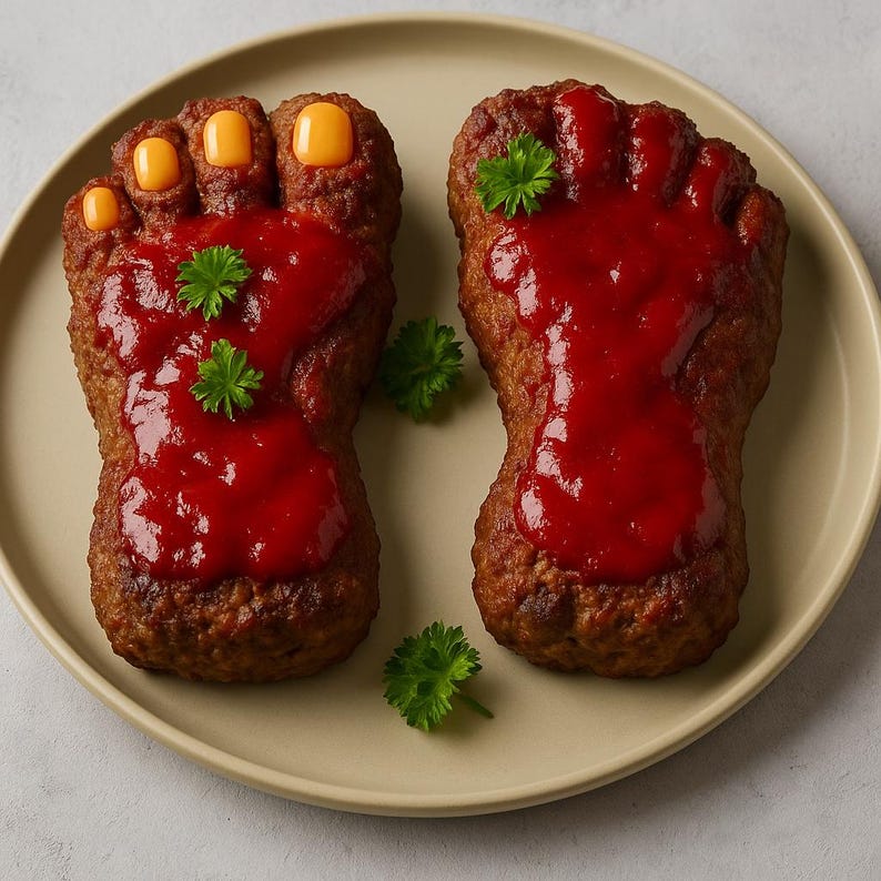 Feet-loaf (bloody Meat “feet”) PDF (digital Download Recipe) - Etsy