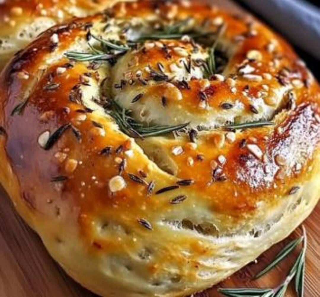 Rustic Rosemary Garlic Bread Recipe: Easy No Knead (digital Download ...