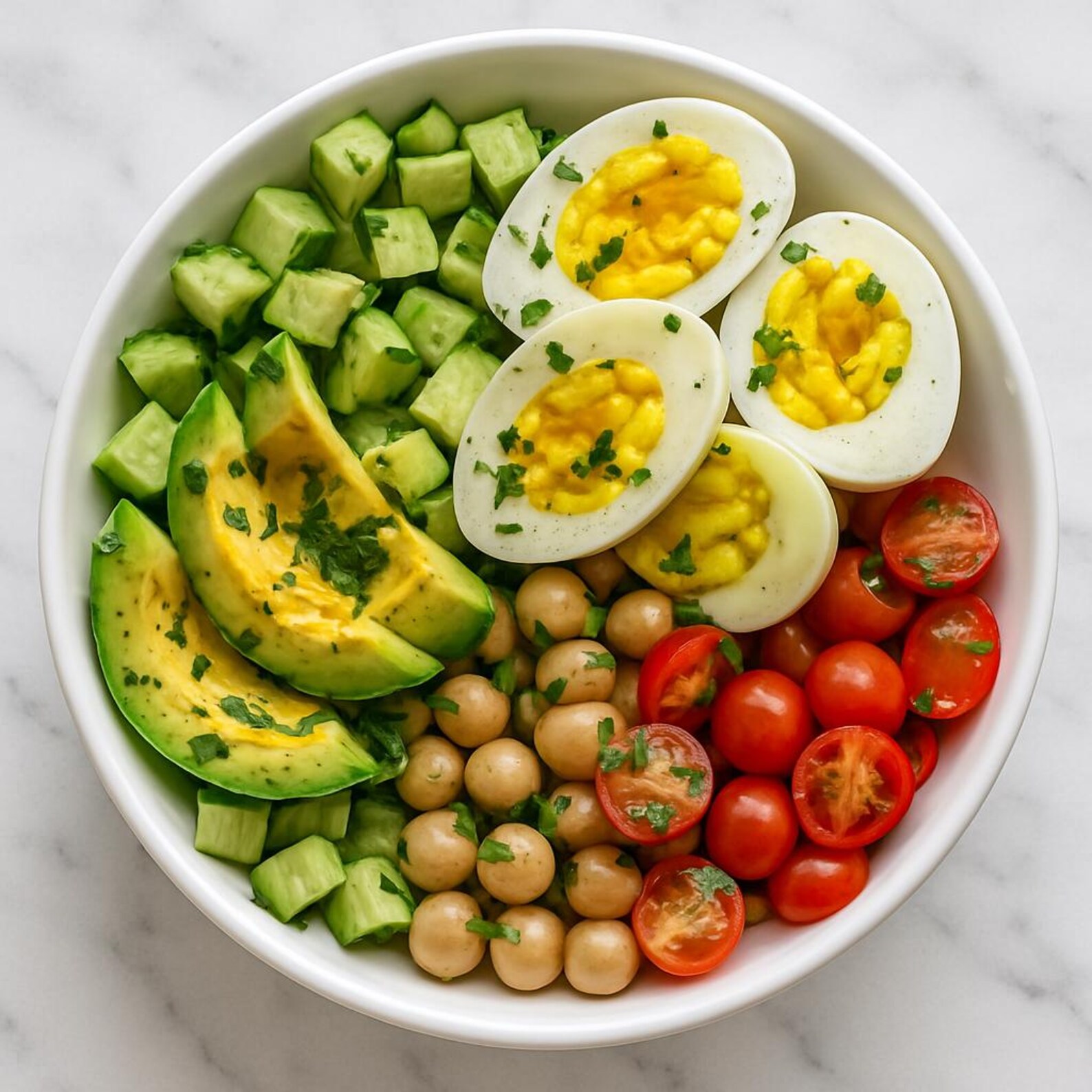 Avocado Egg Chickpea Salad Recipe: Easy Dinner, Party Recipe (digital ...