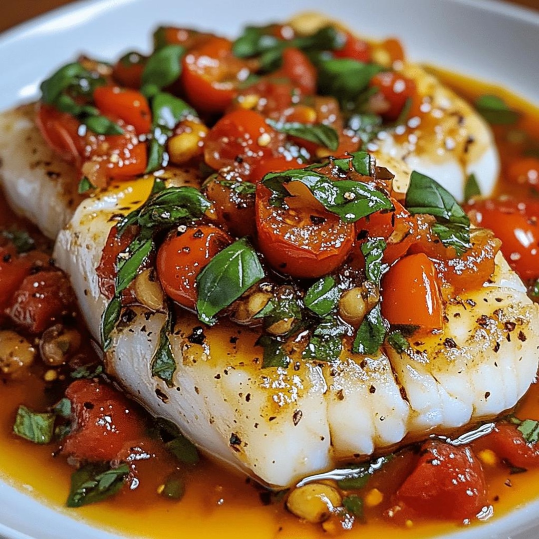 Mediterranean Cod Recipe: Tomato Basil Sauce (digital Download, PDF ...