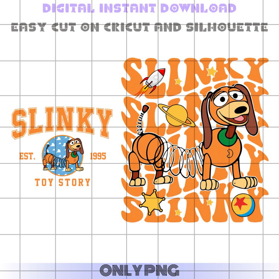 Two Sided Slinky Svg Bundle, Front Back Shirt Toy Story Png, Toy Story ...