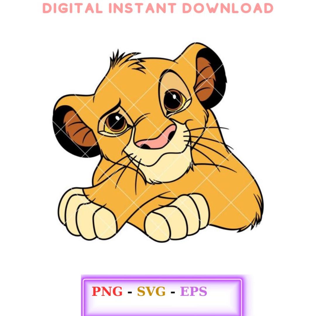 Simba Crown Svg, Lion King Svg, Hakuna Matata Svg, Kawaii Svg, Cricut ...