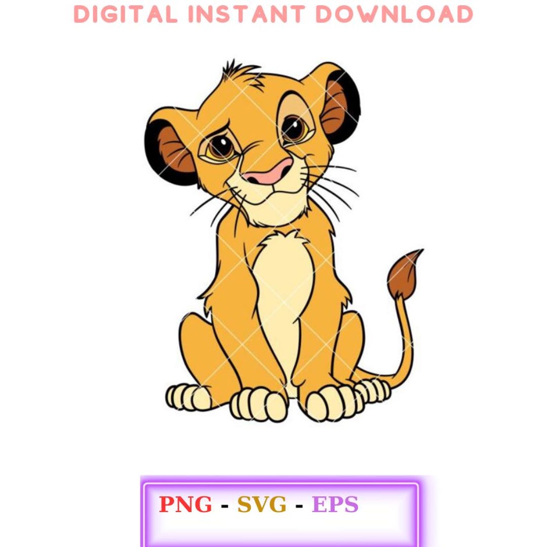 Simba Crown Svg, Lion King Svg, Hakuna Matata Svg, Kawaii Svg, Cricut ...