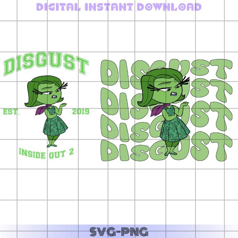 Two Sided Disgust Svg Bundle, Front Back Shirt Inside Out 2 Png, Svg ...