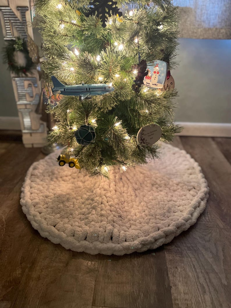 Cozy Chunky Knit Tree Skirt - Etsy