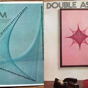 Vintage 70s STRING ART Designing in String - Etsy
