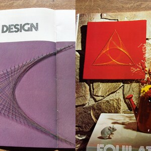 Vintage 70s STRING ART Designing in String - Etsy