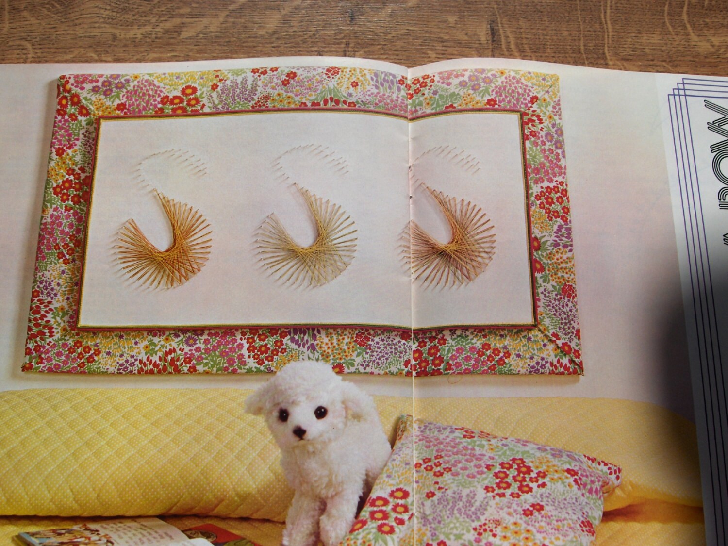 Vintage 70s STRING ART Designing in String - Etsy