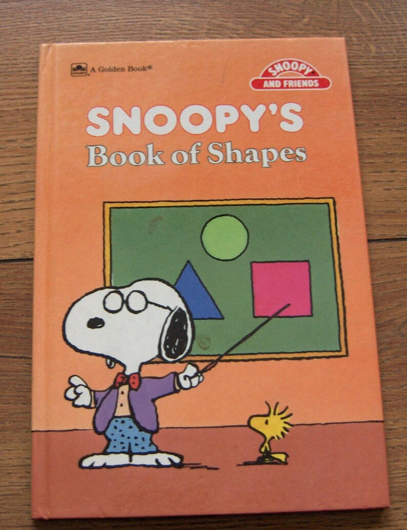 Vintage 1987 Snoopy's Book Of Shapes Snoopy and Friends | Etsy