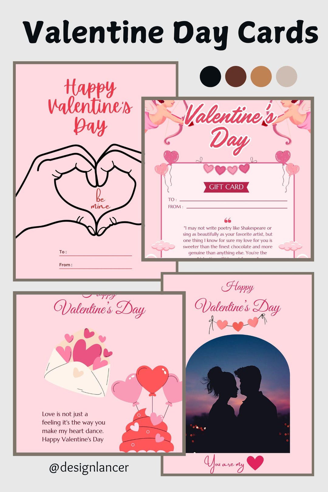 Printable Valentine’s Day Cards | Romantic Valentine Cards | Cute ...