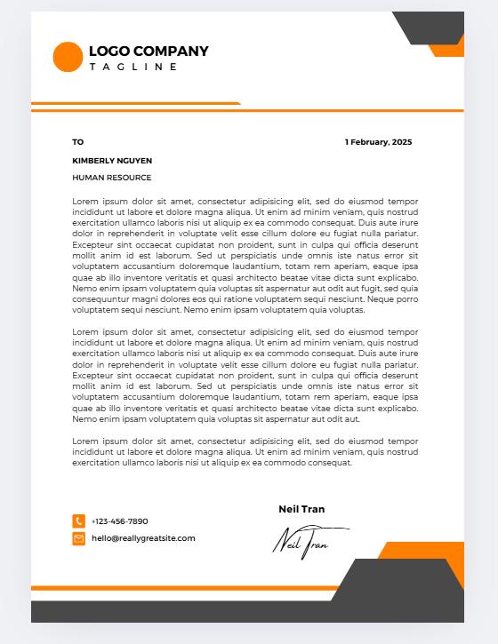 Canva Letterhead Template: Custom Business Stationery (A4, Digital ...