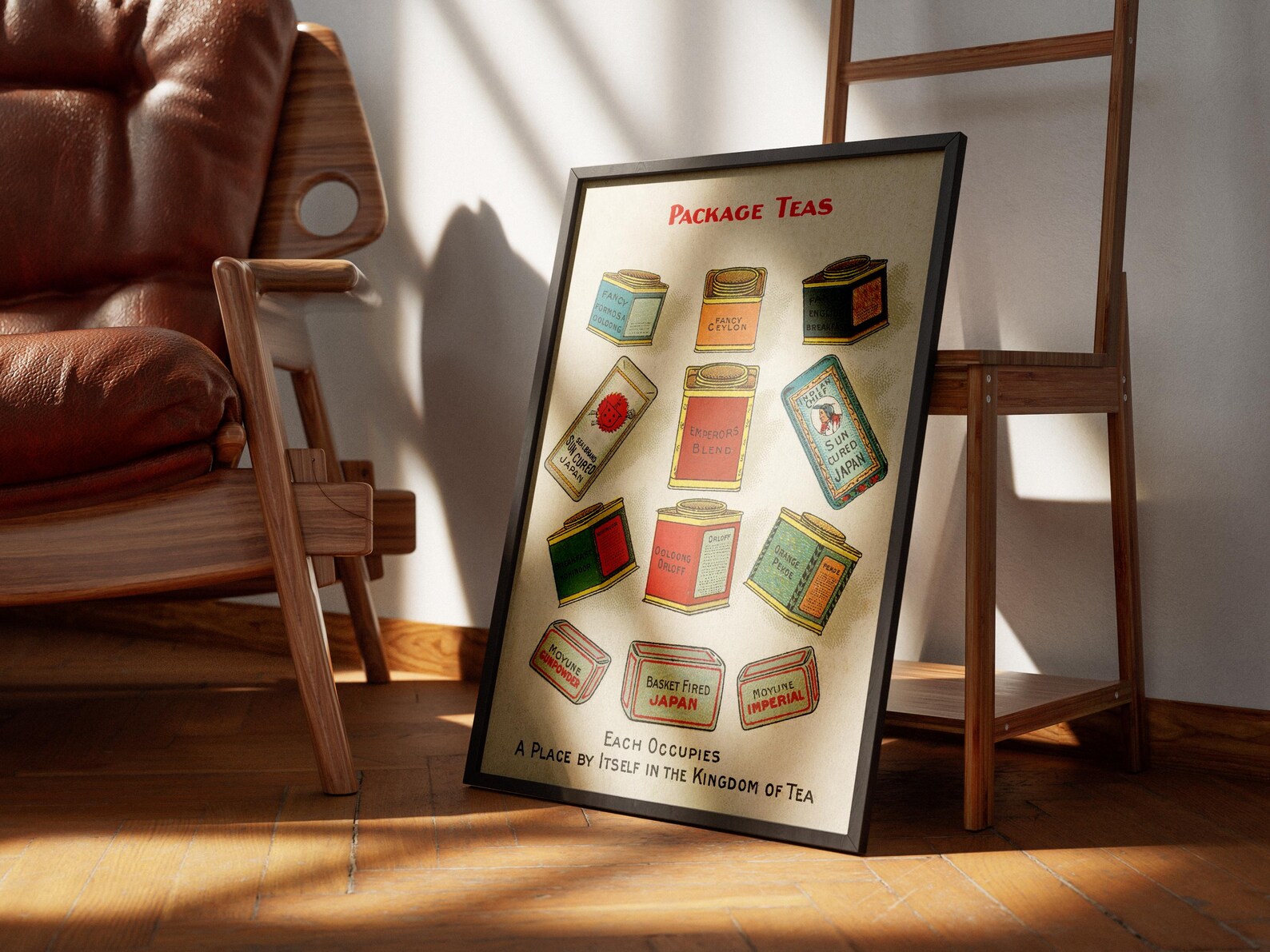 Vintage Tea Tin Poster - Retro Illustrations of Old Tea Brands ...