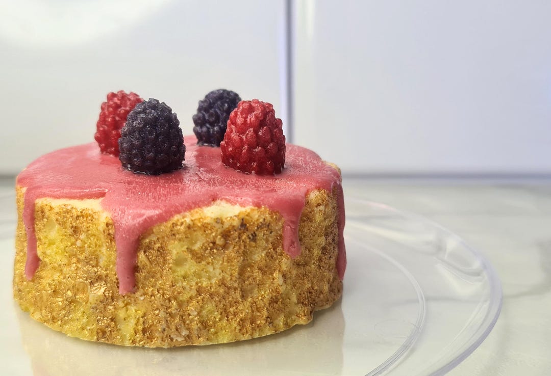 Black Raspberry Glazed Cake Soap - Etsy