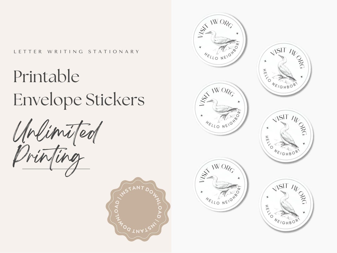 JW Letter Writing | Jehovah's Witnesses | Visit Jw.org | Stickers ...