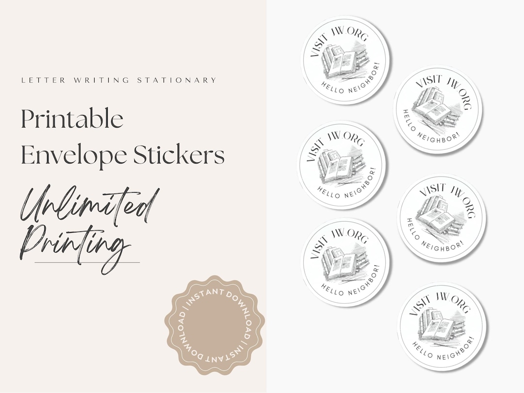 JW Letter Writing | Jehovah's Witnesses | Visit Jw.org | Stickers ...
