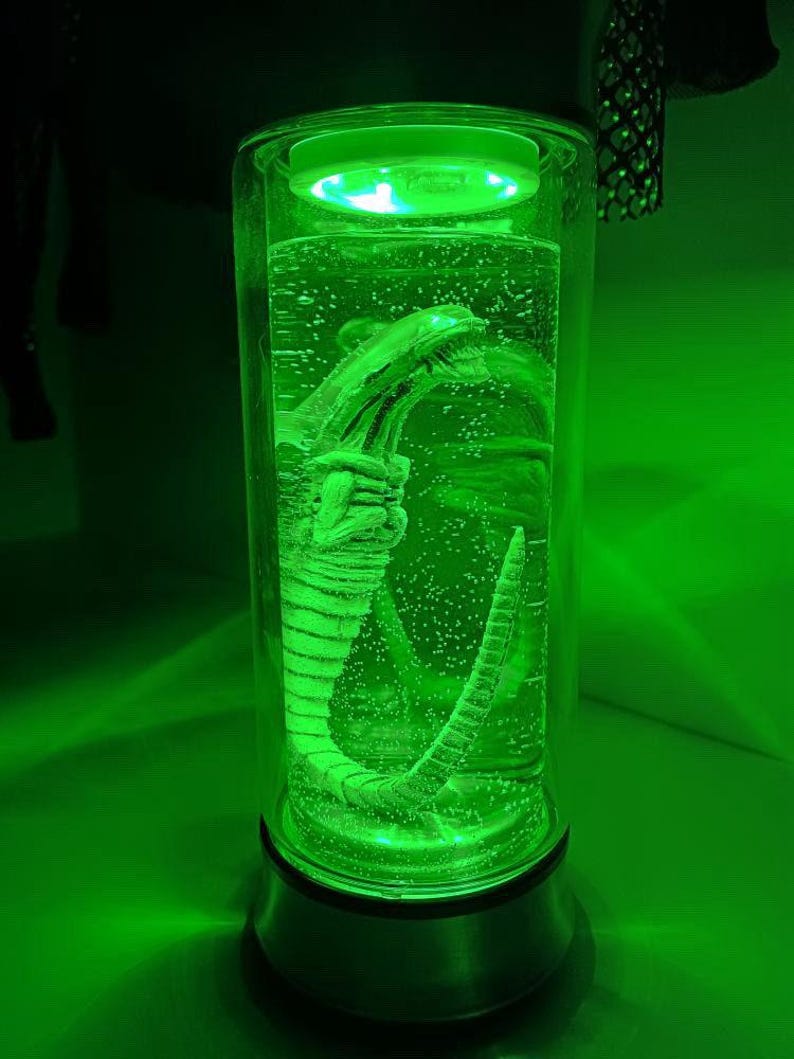Alien Glow Jar Xenomorph Specimen Facehugger Embryo Glass Jar Replica ...