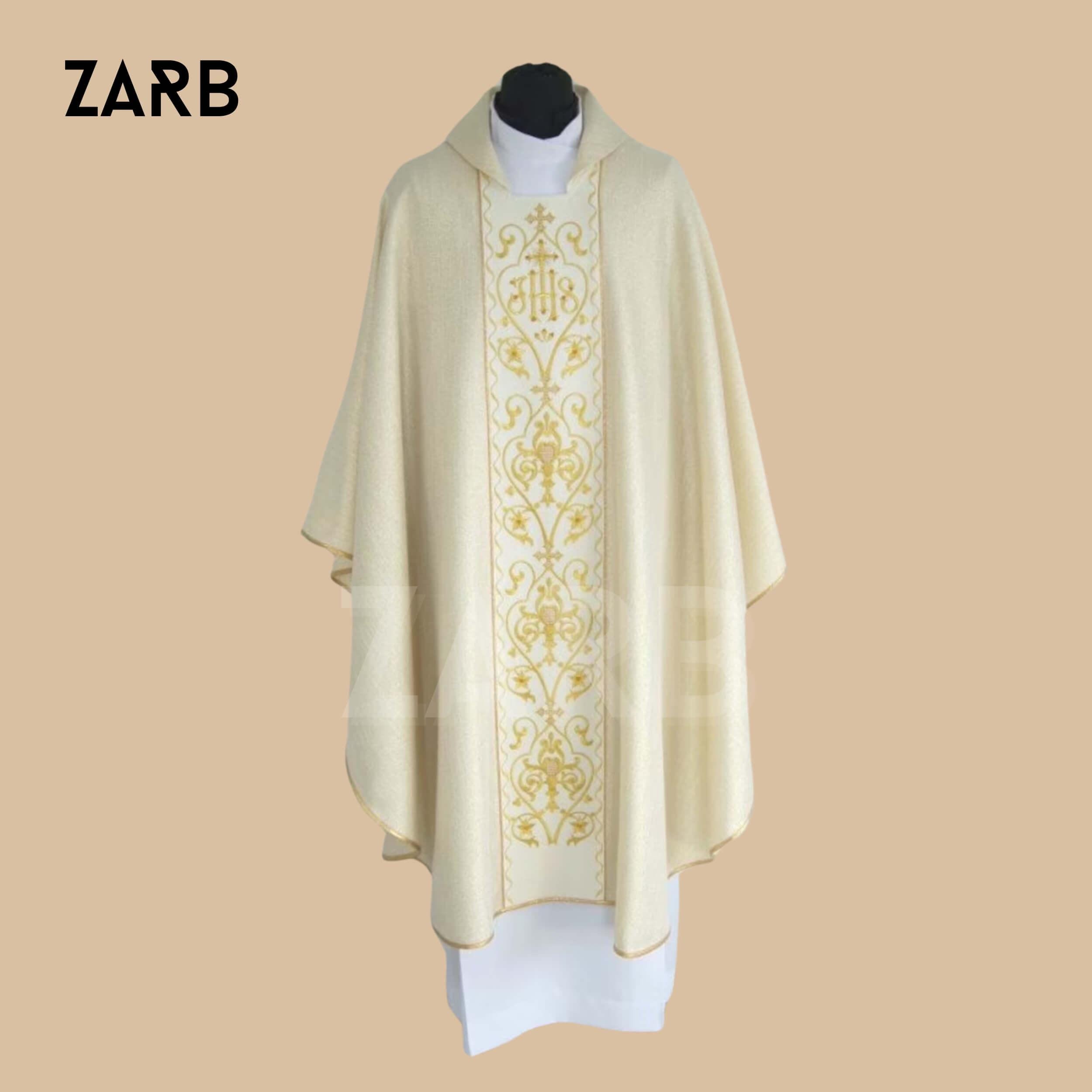 Gothic Style Priest Chasuble Vestment, Liturgical Church Robe, Catholic ...