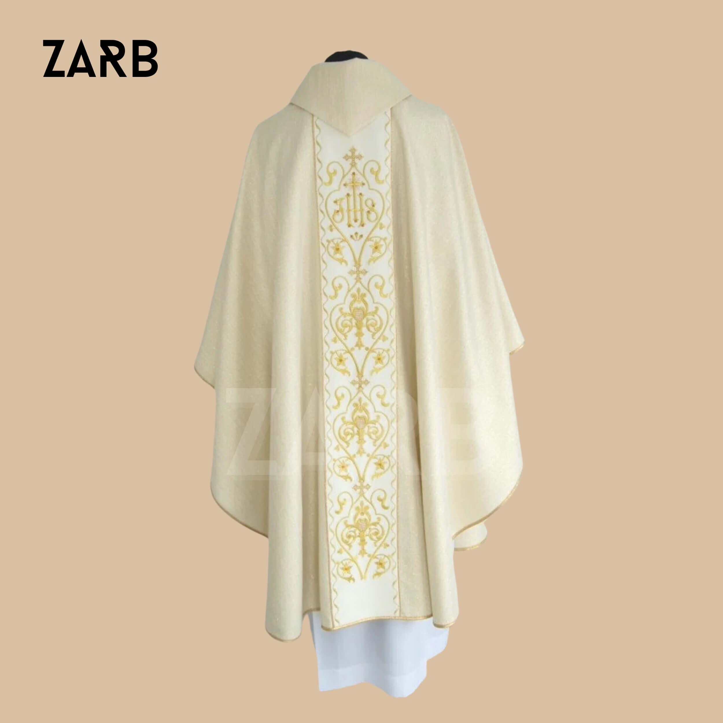 Gothic Style Priest Chasuble Vestment, Liturgical Church Robe, Catholic ...