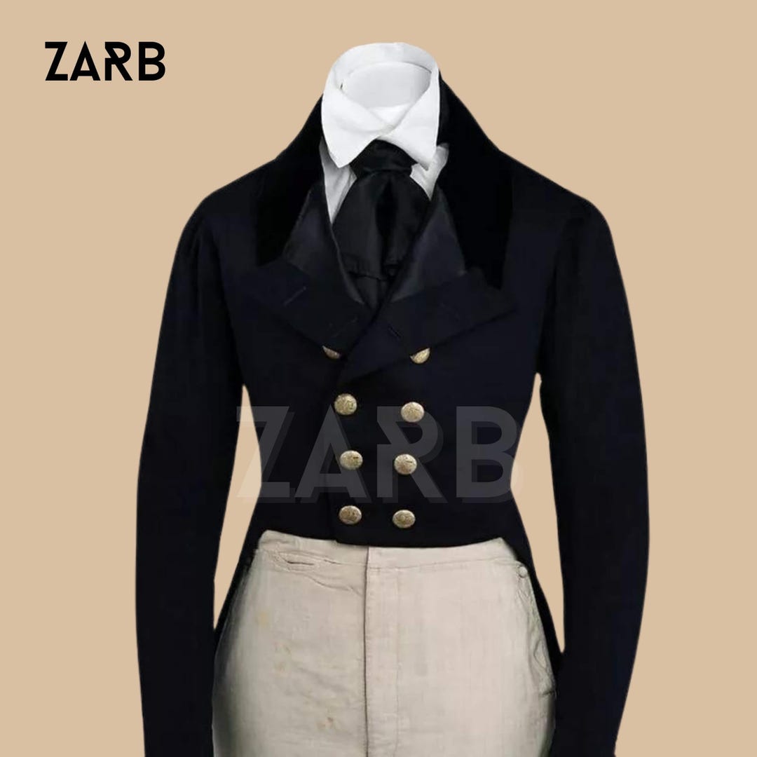 Men's Regency Tailcoat - Custom Made Gentleman's Frock Coat, 19th ...
