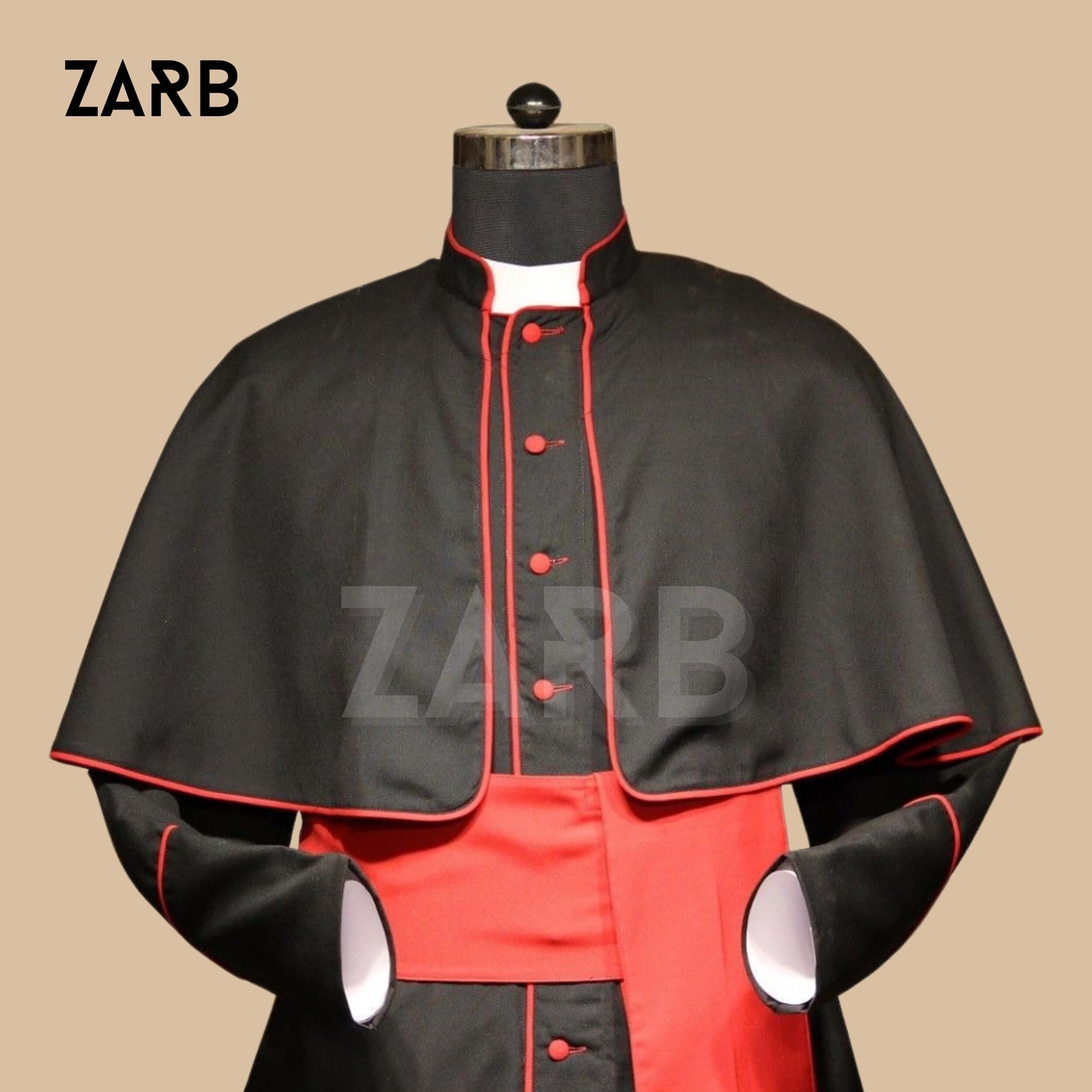 Black & Red Priest Cassock Robe: Custom Tailored Clergy Vestment - Etsy