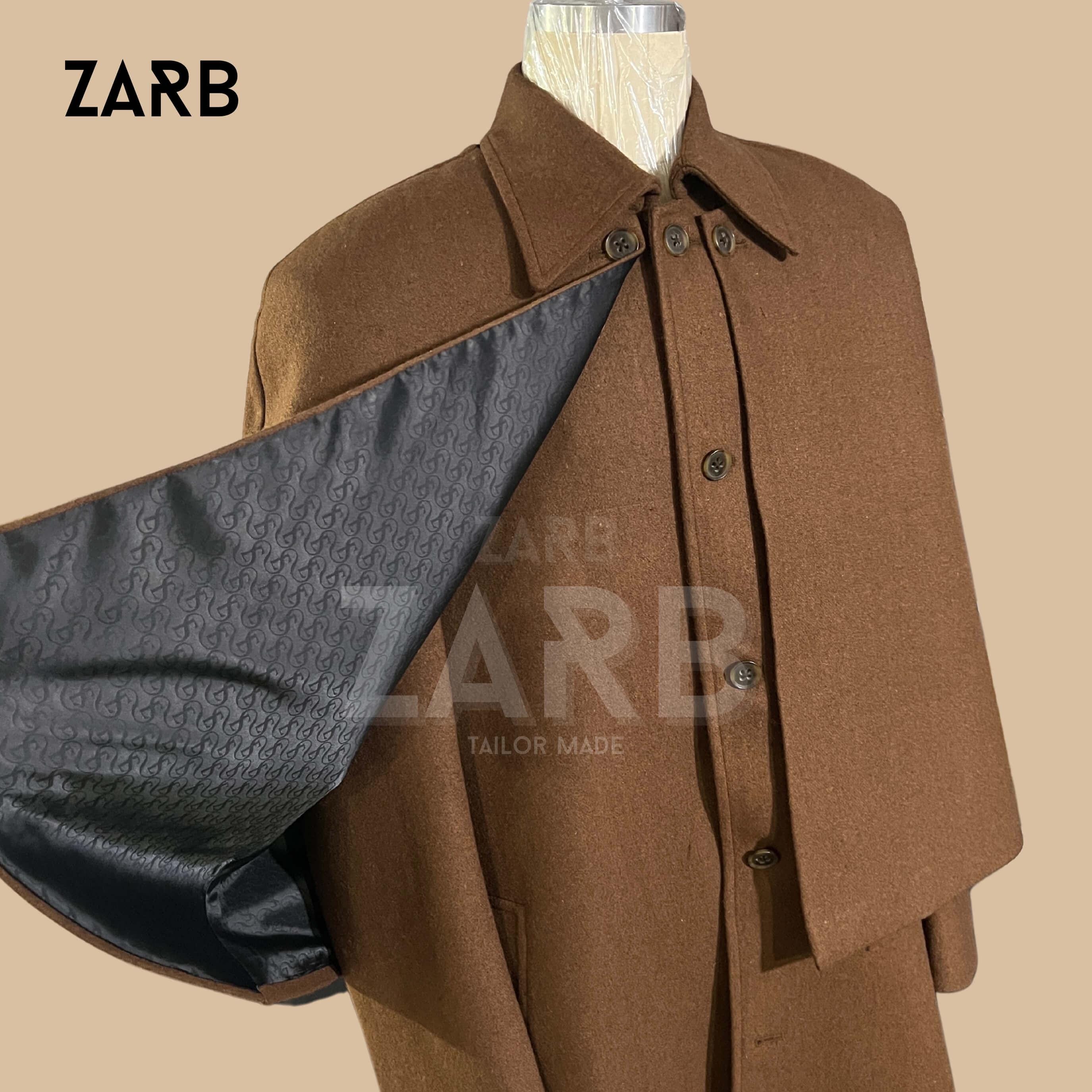 Men's Brown Wool Inverness Cape Coat: Victorian Sherlock Holmes ...