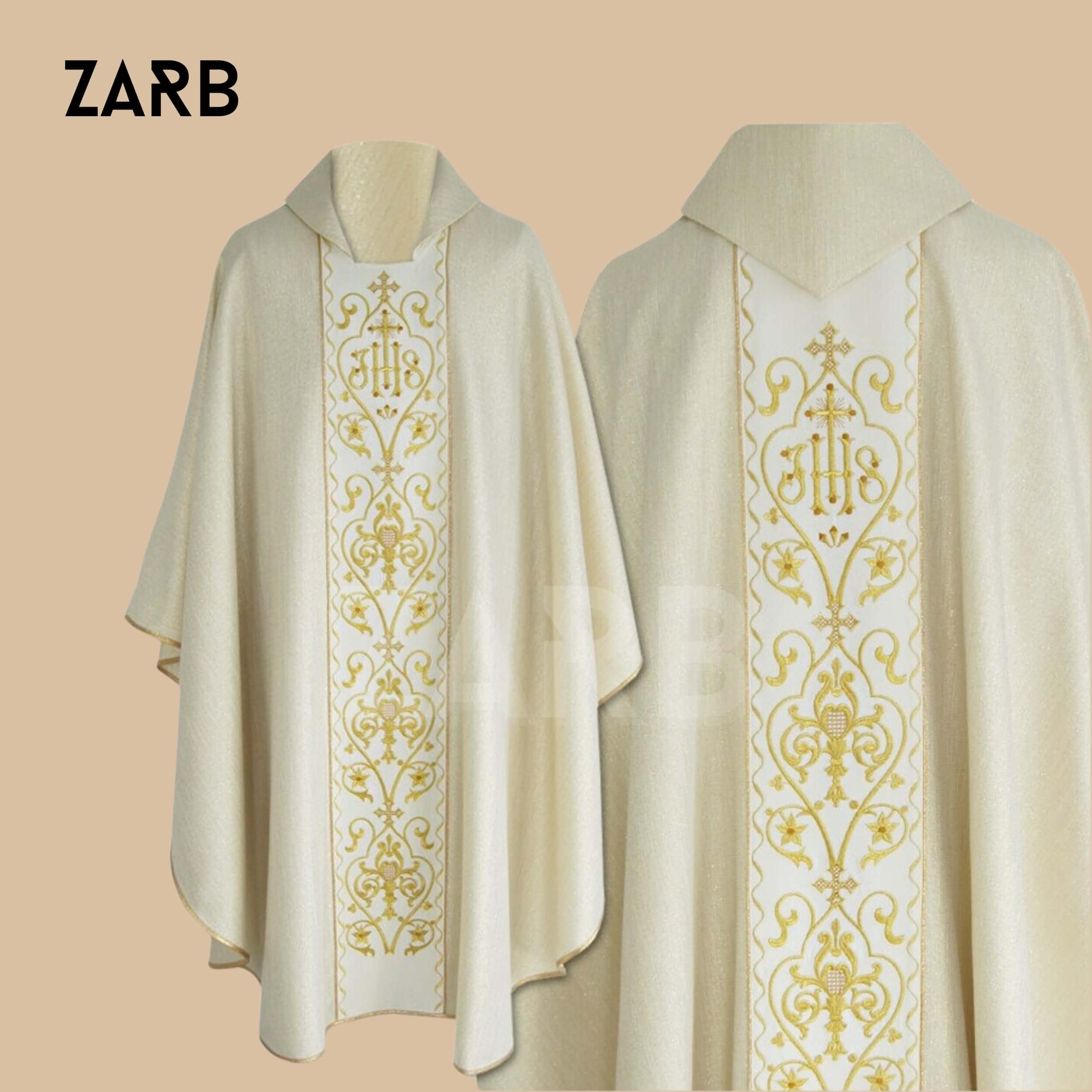 Gothic Style Priest Chasuble Vestment, Liturgical Church Robe, Catholic ...