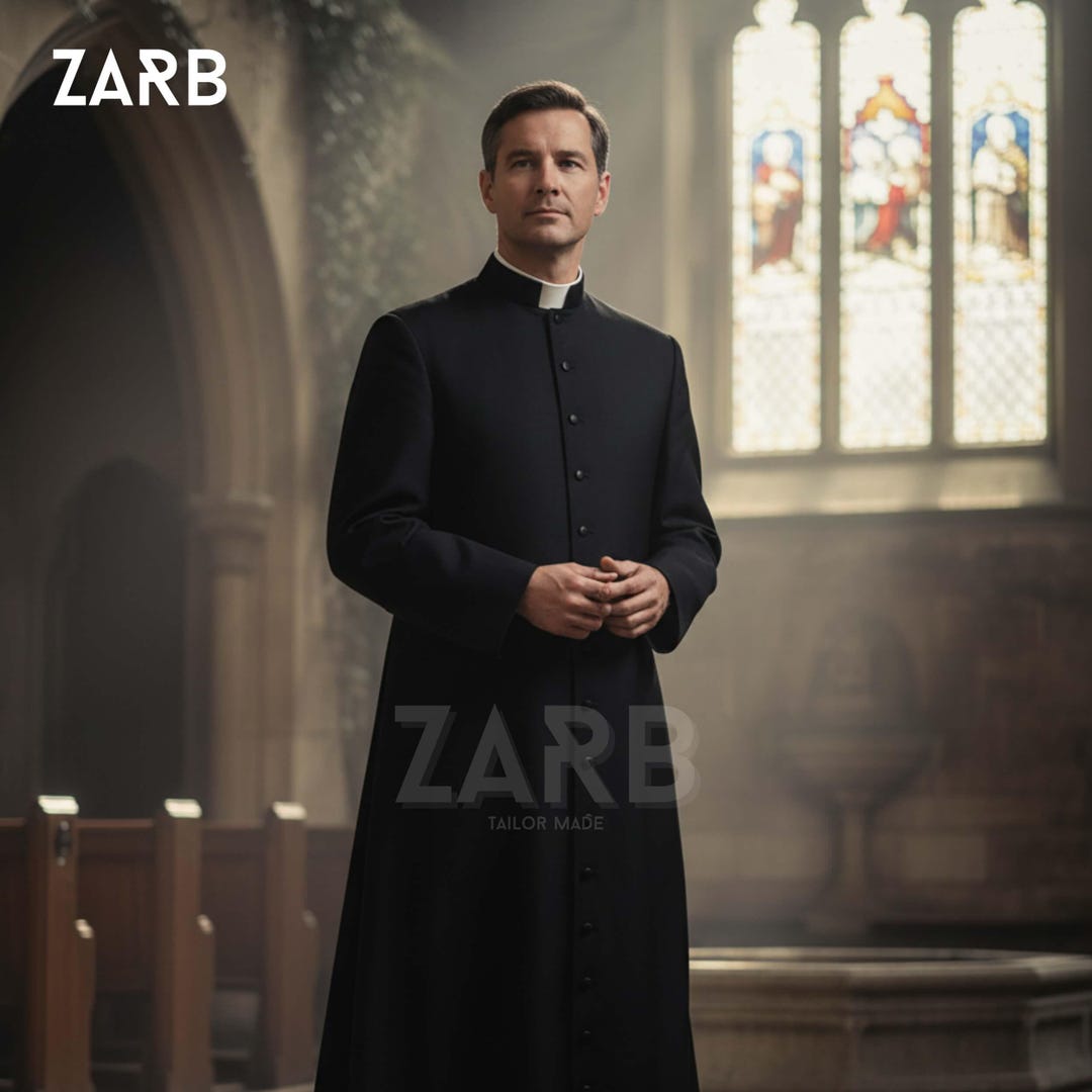 Black Roman Cassock (soutane) – Traditional Catholic Priest & Clergy ...