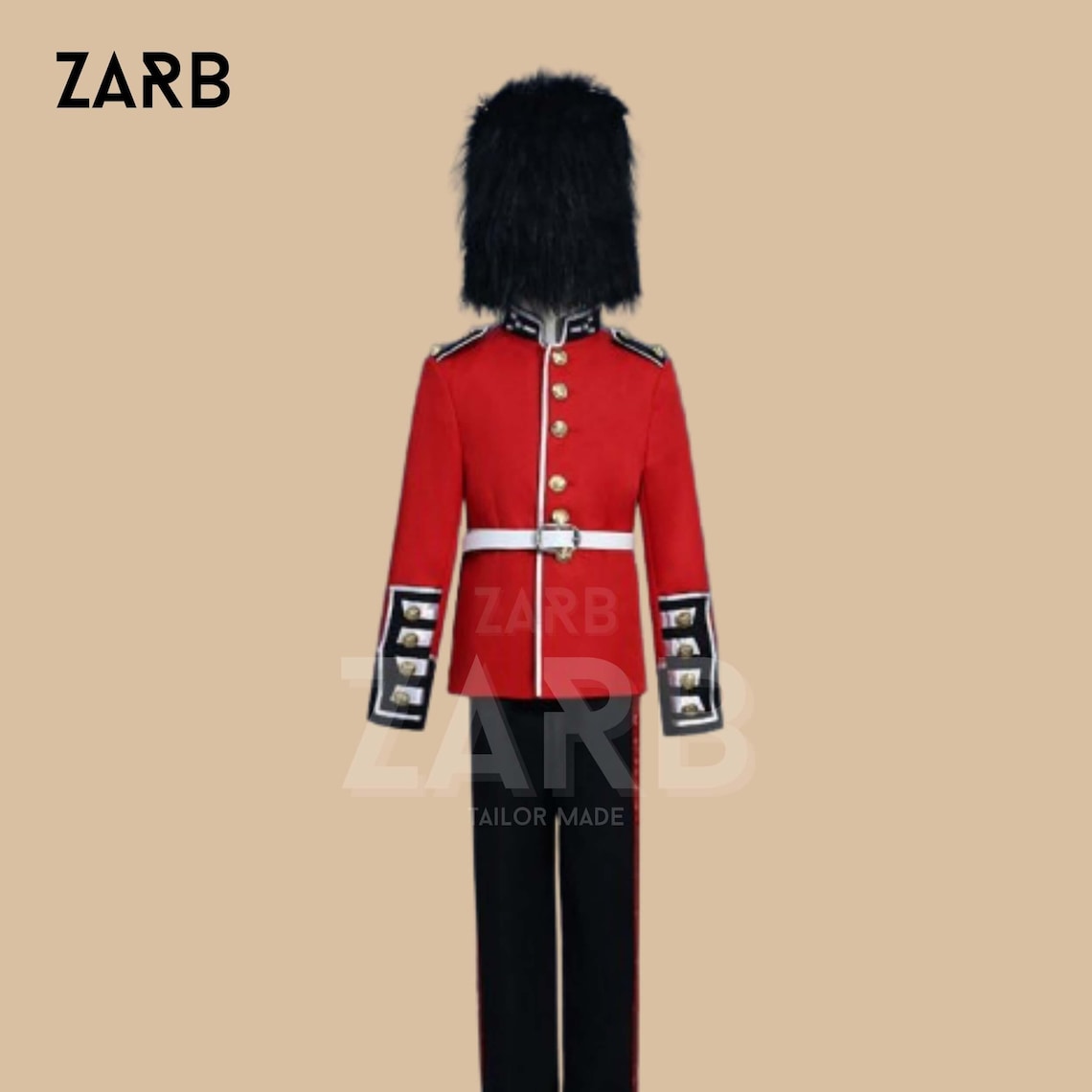 Royal Guard Uniform Costume: British Soldier Red Wool Coat - Etsy
