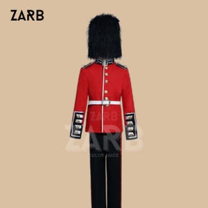 Royal Guard Uniform Costume: British Soldier Red Wool Coat - Etsy