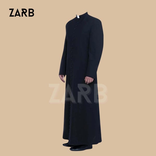 Wool Priest Coat - Etsy UK