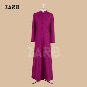 Roman Purple Clergy Cassock Robe: Traditional Bishop Vestment - Etsy