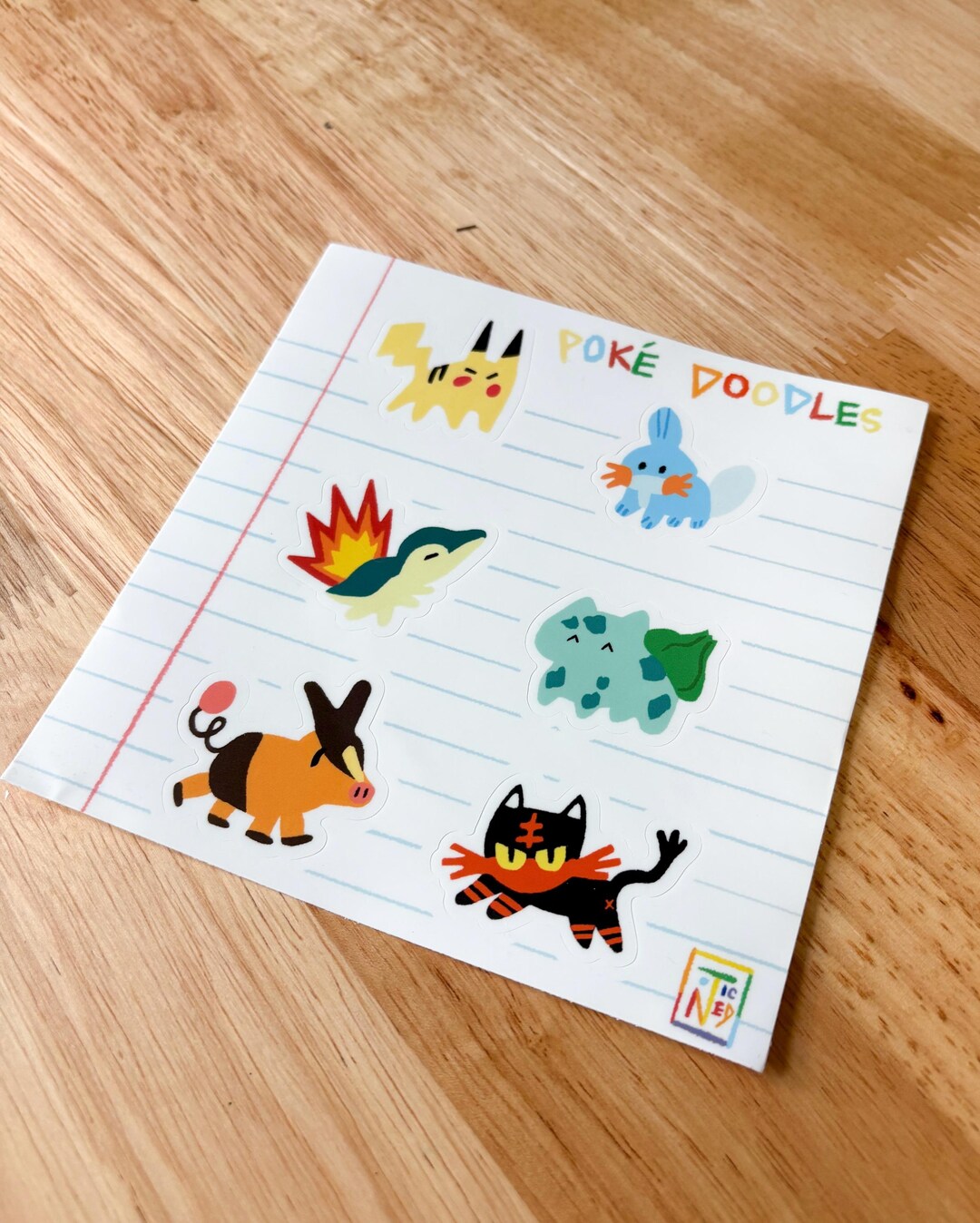 Pokémon Doodles Sticker Sheet - Etsy