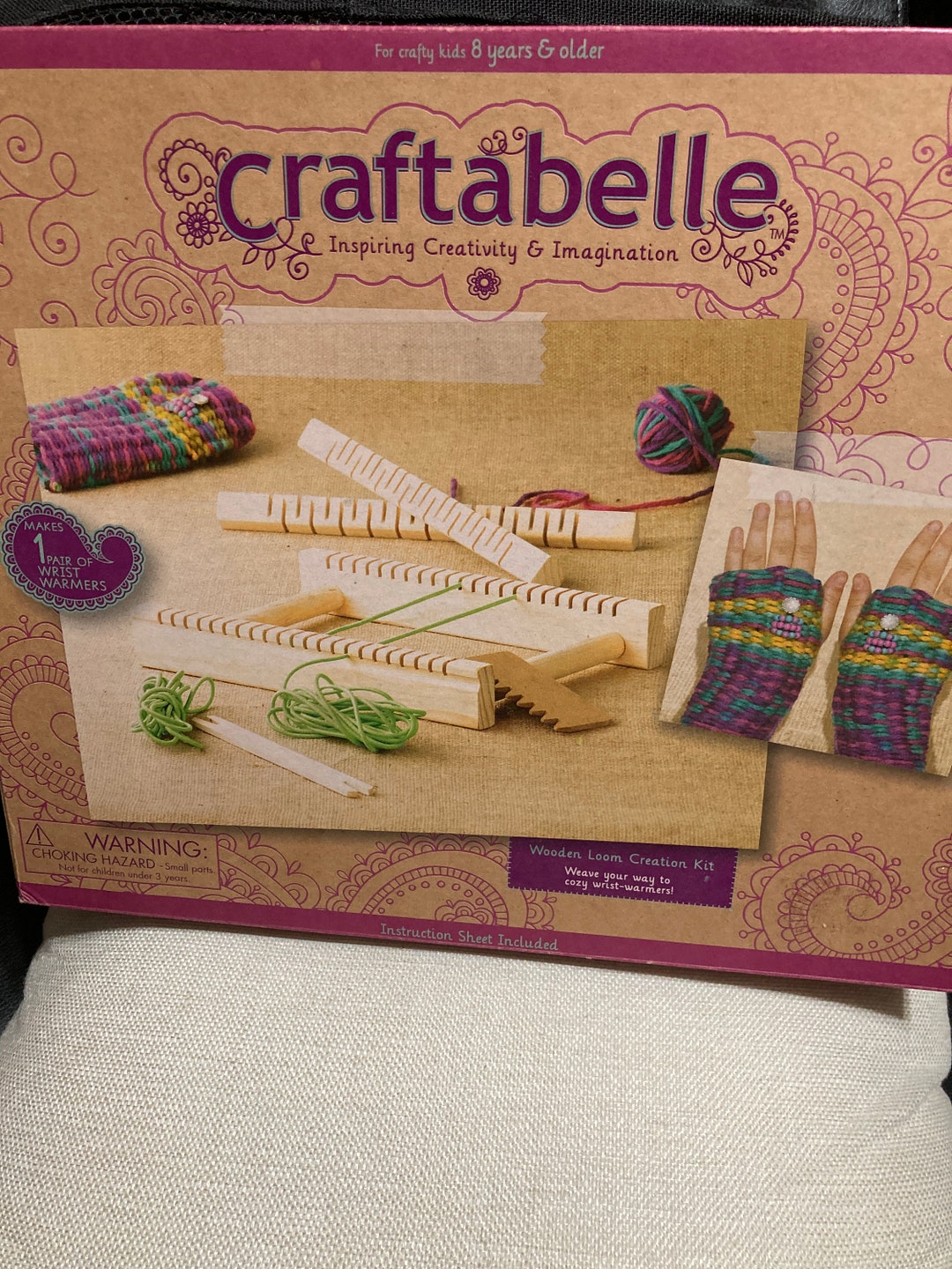 Craftabelle Wooden Loom Creation Kit Wrist-warmers by Maison Joseph ...
