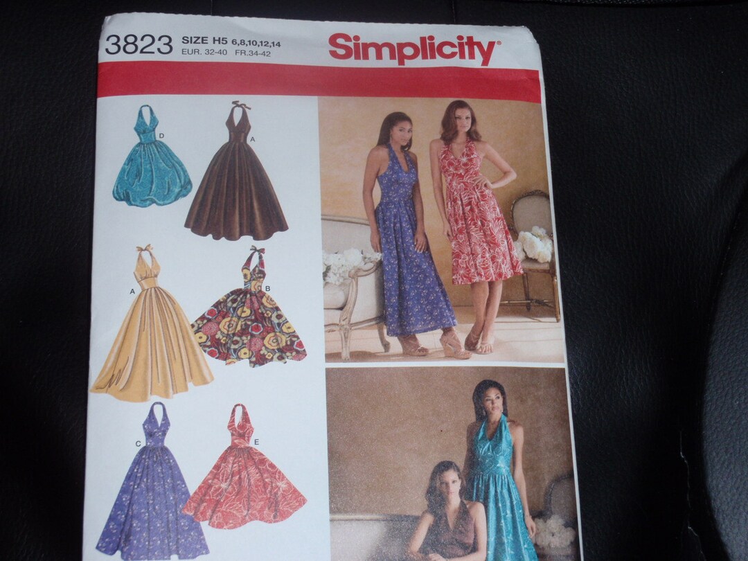 Simplicity 3823 Misses Dress With Skirt and Length Variations Designer ...