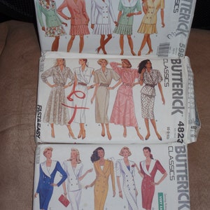 Butterick 4088, 4823 or 5984 Classic Shirt, Dress, Skirt Size 6 to 10 ...