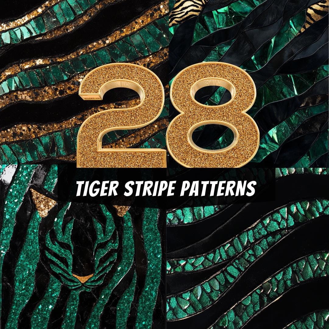 28 Green Tiger Stripe Patterns - Etsy