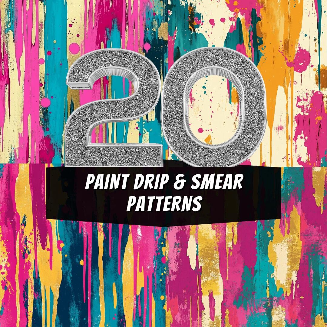 20 Vibrant Paint Drip & Smear Patterns - Bold Abstract Textures ...