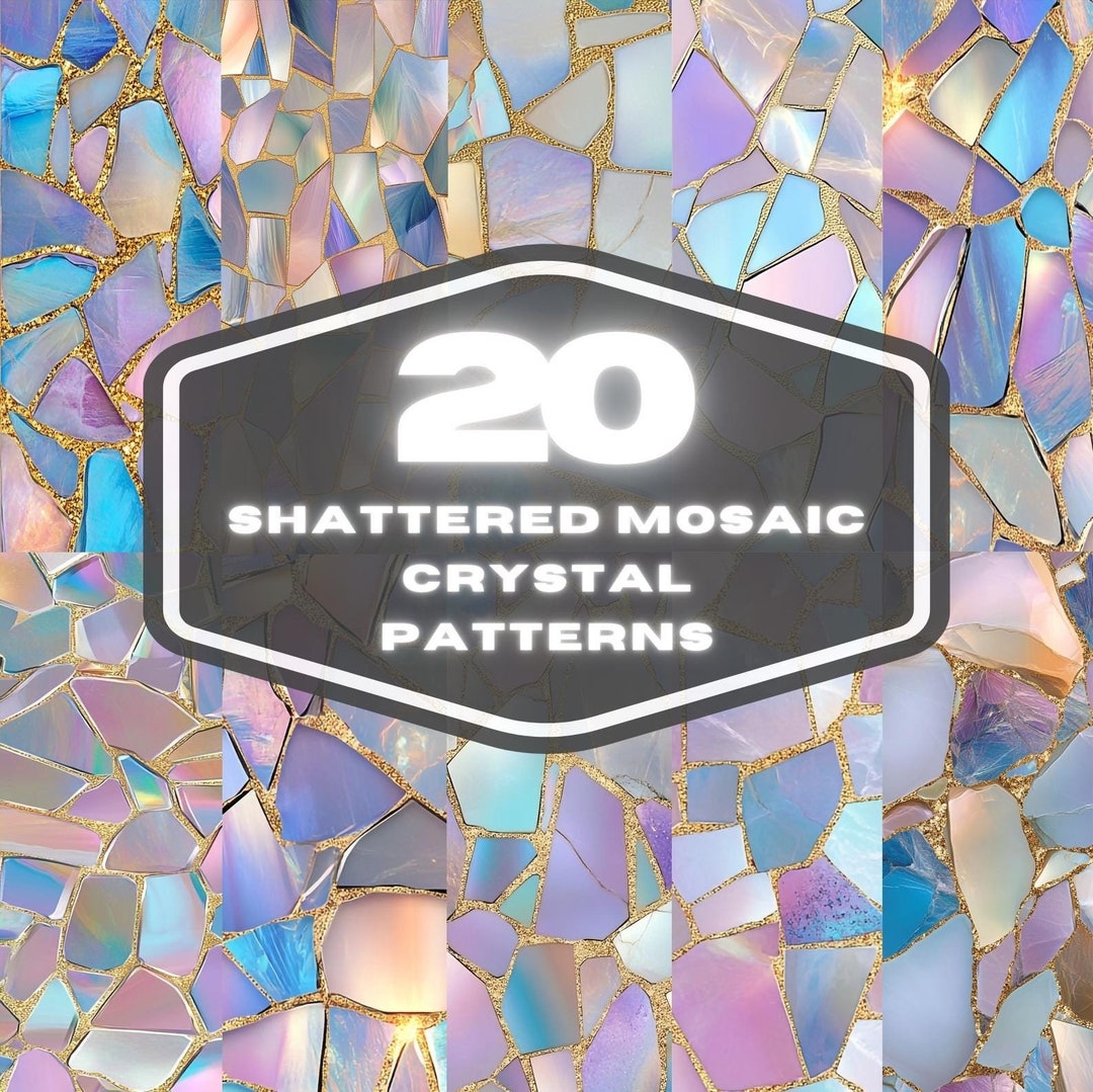 20 Shattered Mosaic Crystal Patterns - Etsy