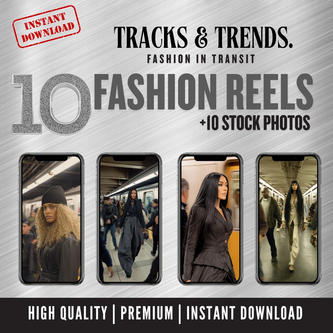 Tracks and Trends Luxury Fashion Reels Collection - Etsy
