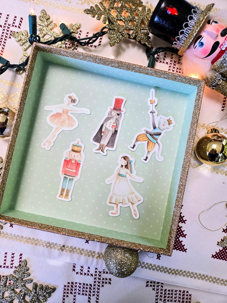Nutcracker Ballet Stickers: Clara, Sugar Plum, Mouse King - Waterproof ...