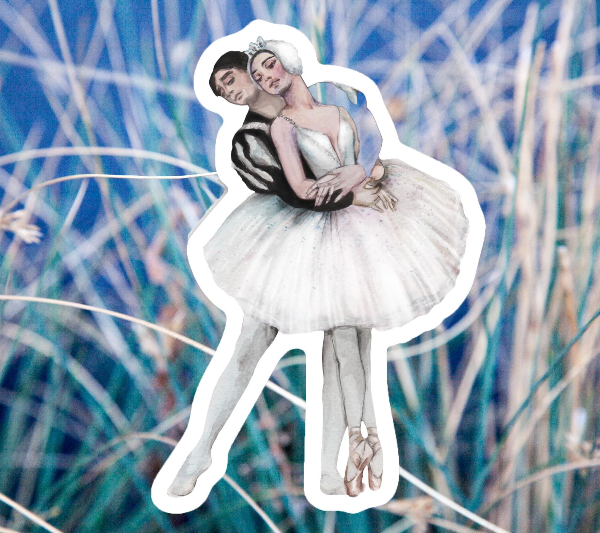 Ballet Stickers, Set of 2 Stickers, Ballerina Decals, Christmas Gift ...