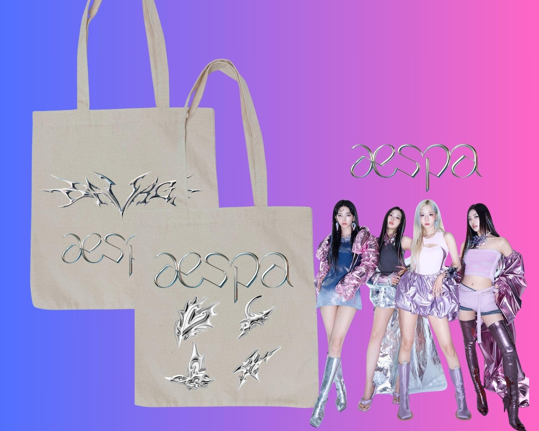 Aespa Tote Bag, Aespa Bag, Kpop Bag, Aespa Gift, Karina, Giselle ...